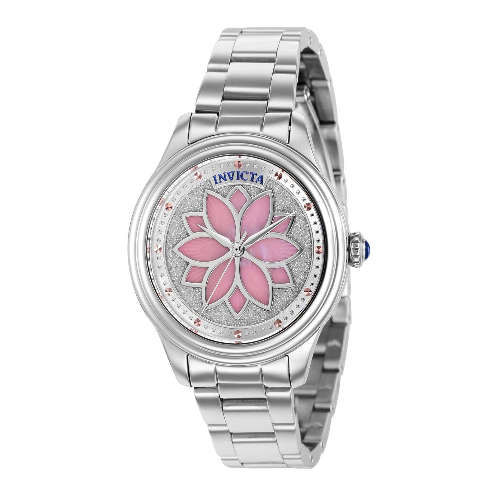Compra RELOJ PARA MUJER INVICTA WILDFLOWER 37125 - ROSA, PLATA ...