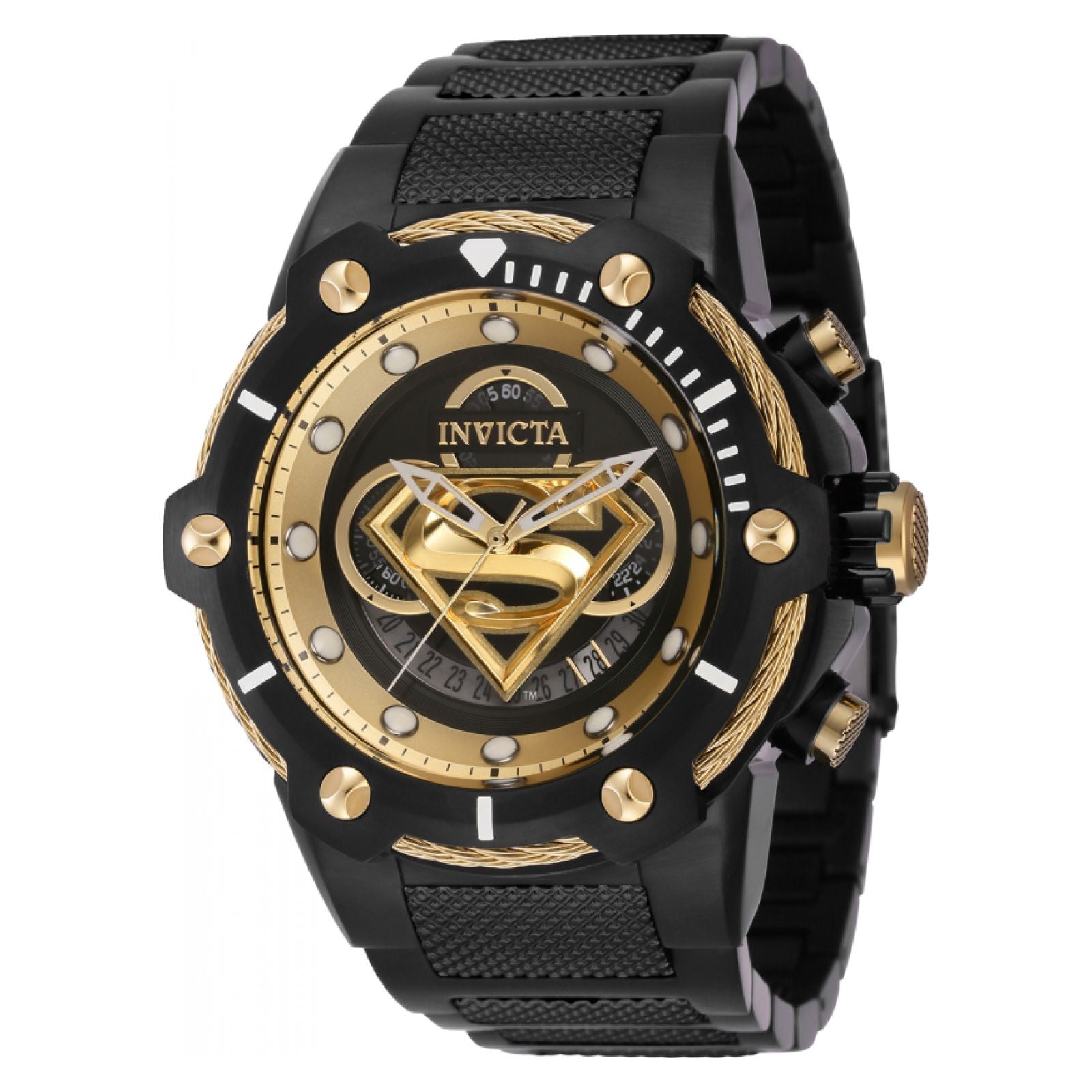 Compra RELOJ SUPERHOMBRE PARA HOMBRE INVICTA DC COMICS 41178 - NEGRO ...